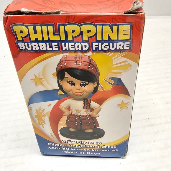 Accents | Box 45 Figure In Filipino Traditional Dress Philippine Bubble ...